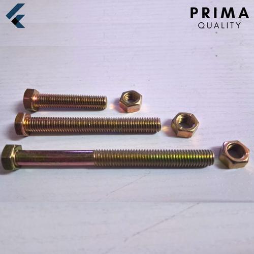 Jual Baut mur kuning M8x15/BMK 8x15 hexagon/Baut mur Hex 8x15 kuning K12 - Jakarta Barat ...