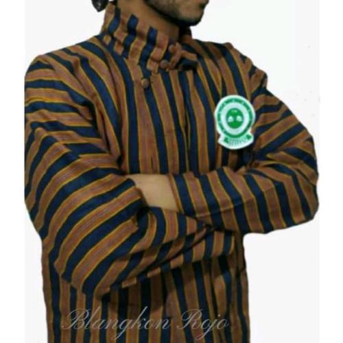 Jual Baju Surjan Lurik Pria Dewasa Adat Jawa - Hitam, XL - Kota ...