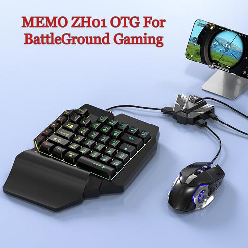 Jual MEMO ZH01 OTG Converter Keyboard & Mouse Gaming RGB - Mouse ...