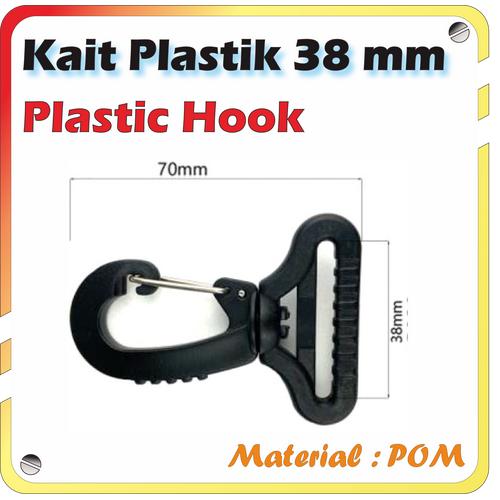 Jual Kait 38mm model B Plastik Premium Pengait Hook Kew Kew Buckle ...