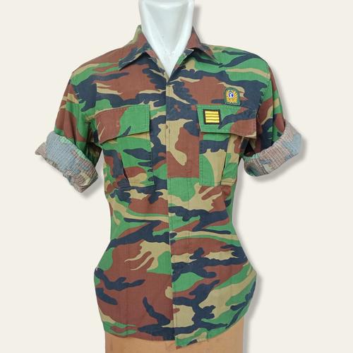 Jual kemeja loreng Seragam PDL loreng ARMY impor size L dan XL - L ...