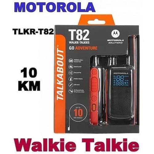 Jual HT Walkie Talkie Motorola Jarak Jauh Radio HT TLKR T82 jarak jauh 10km - Jakarta Pusat ...