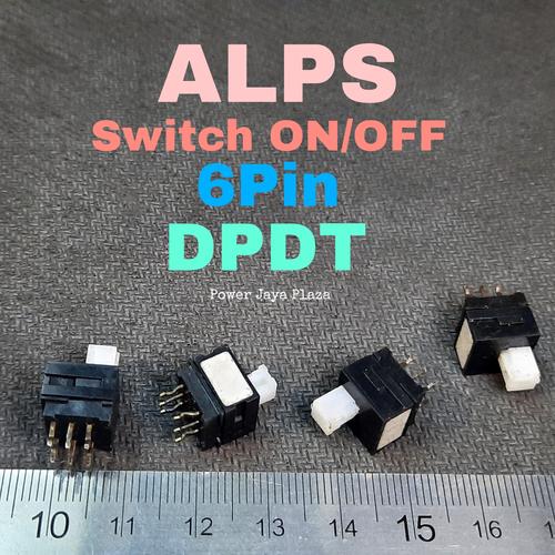 Jual Switch Push ON OFF 6pin DPDT Mixer Arduino original ALPS Japan - Kota Bandung - Power Jaya ...
