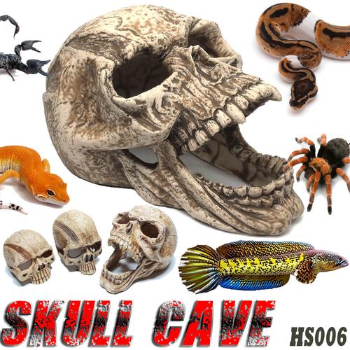 Promo TENGKORAK KEPALA BESAR HS006 HIDING CAVE SKULL FOSIL REPTILE ...