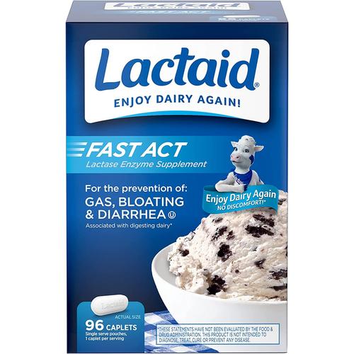Jual Lactaid Fast Act Lactase Enzyme Supplement Asli USA - 6 Caplets ...