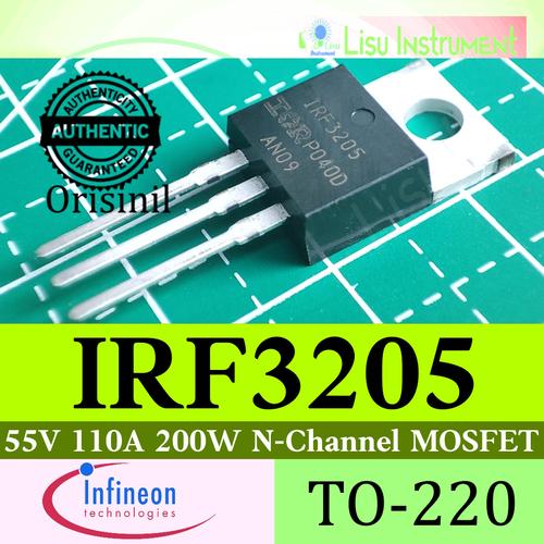 Jual IRF3205 55V 110A 200W N-Channel MOSFET TO-220 ORIGINAL Infineon - Kota Depok - Lisu ...