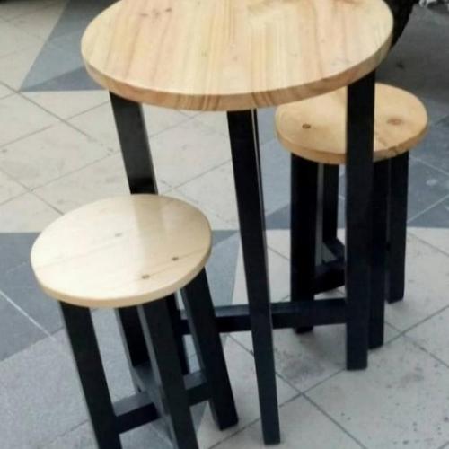 Jual MEJA CAFE MEJA BULAT /MEJA CAFE /MEJA RESTORAN KAYU JATI BELANDA ...