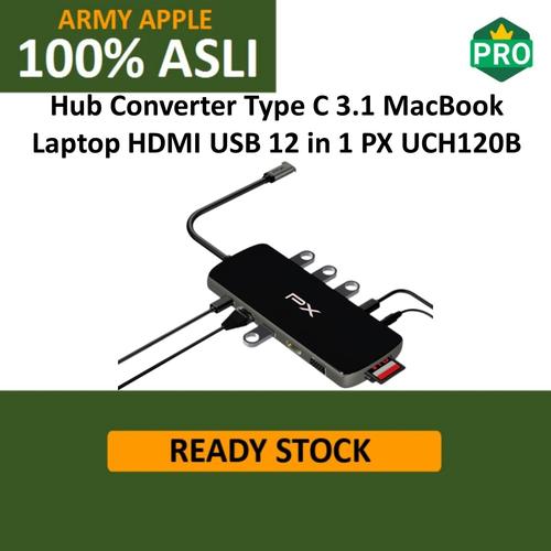 Jual Hub Converter Type C 3.1 MacBook Laptop HDMI USB 12 in 1 PX ...