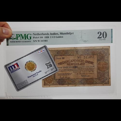 Jual PMG20 Muntbiljet 2½ Gulden 1920 Uang Kuno Indonesia Zaman Belanda - Kota Pekanbaru - Big ...