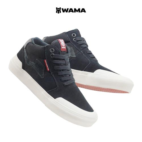 Jual WAMA - Saka Pro Mid Black | Sepatu Sneakers Casual Pria Sepatu - SAKA MID, 39 - Kota ...
