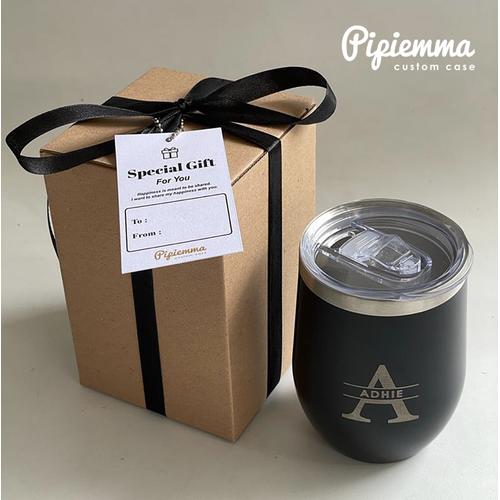 Jual Mug Kopi Hadiah Custom Coffee Mug Grafir Nama Initial Kado Tumbler ...