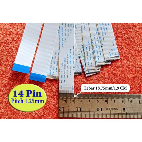 Jual Kabel Flexible AWM 14 Pin Pitch 1.25mm (Lebar 1,9 CM) TTL Logic ...