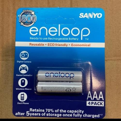Jual Baterai Cas AAA SANYO ENELOOP PUTIH isi 2 pcs - ENELOOP PUTIH ...