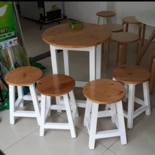 Jual MEJA CAFE MEJA CAFE /MEJA RESTORAN BULAT BAHAN KAYU JATI BELANDA ...