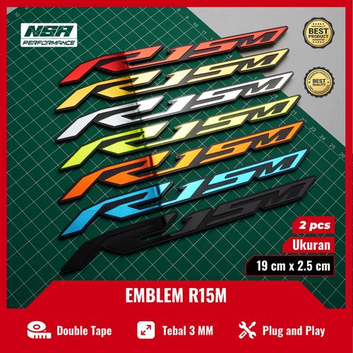 Jual EMBLEM YAMAHA R15 TIMBUL AKRILIK 3D BUKAN STIKER LOGO ALL NEW R15 ...