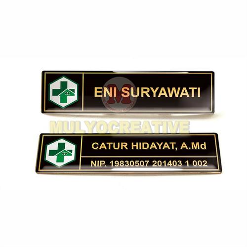 Jual PAPAN NAMA DADA KESEHATAN NAMETAG - NAME TAG PUSKESMAS CUSTOM ...