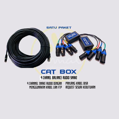 Jual CAT BOX 4 chanel balance audio snake cat 5 system - Kab. Malang ...