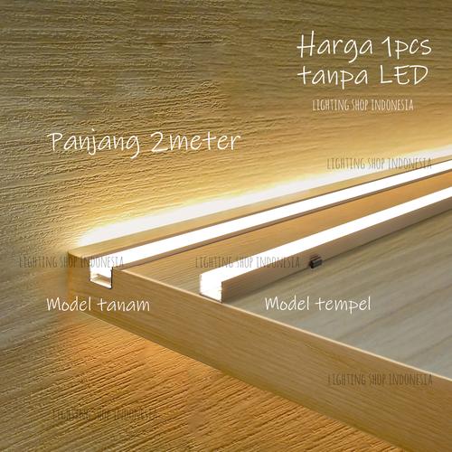 Jual Kap lampu batangan 2meter lampu dinding plafon model tanam tempel ...