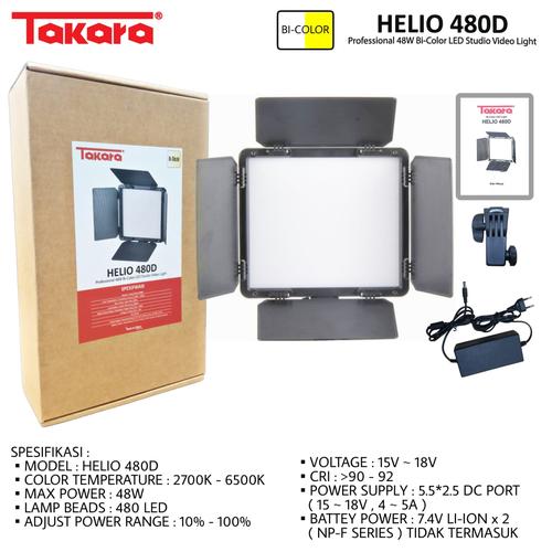 Jual LED takara helio 480d, BI color, lightning studio konten vlog podcast - LED + stand - Kota ...