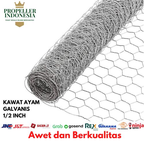 Jual Kawat Ayam Kandang Taman Galvanis Hexagonal Chicken Wire Mess 1 ...