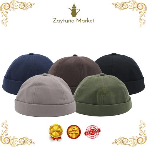 Jual Peci Model Topi Brimless Cap Mickey Hat Peci UAS Kopiah Polos The ...