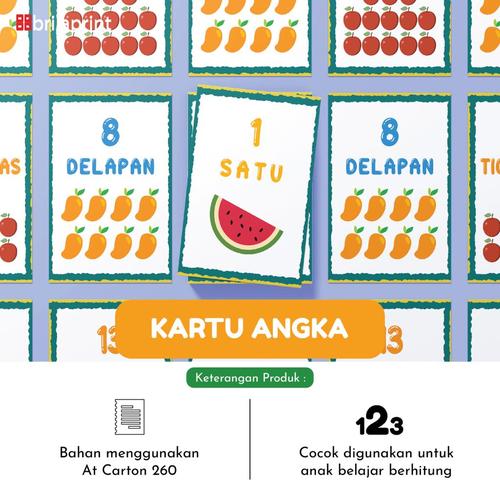 Jual Kartu Belajar Angka Anak | Flash Card Number Edition 1 sampai 30 ...