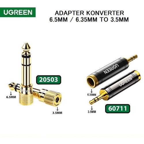 Jual UGREEN Converter Audio 3.5mm to 6.5mm Male Female Adapter AUX Premium - 3,5 M to 6,5 F ...