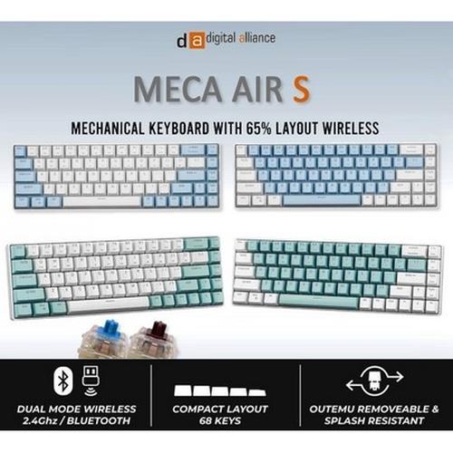 Promo Keyboard Digital Alliance MECA Air S - Wireless+Bluetooh Keyboard ...