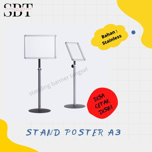 Jual stand poster A3 / poster display stand - Rangka saja - Kota ...
