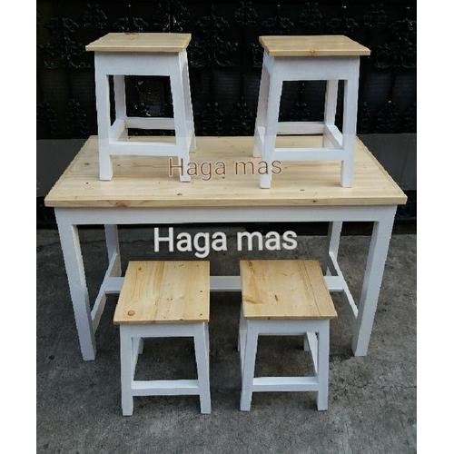 Jual MEJA CAFE 1 SET MEJA CAFE /MEJA KAYU/MEJA KAFE / MEJA BAR / MEJA ...