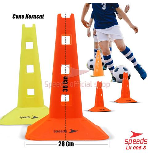 Promo Cone Kerucut 38 Cm isi 5 Marker Sepak Bola Latihan Olahraga 006 ...