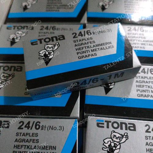 Jual isi Staples no 3 24/6 etona harga promo terbatas - Jakarta Pusat ...