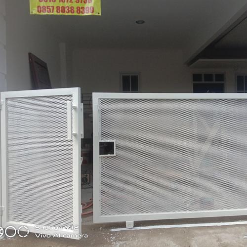 Jual pagar perforated minimalis galvanis harga Rp 750 000 / meter ...