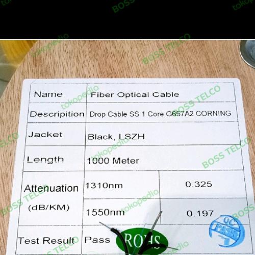 Jual Kabel DropCore Optic/DW FO FTTH 1core 3 seling 1.000meter ...