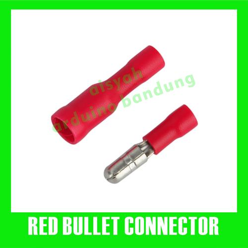 Jual Bullet RED Merah Insulated Wire Connector Terminal Plug Kabel ...