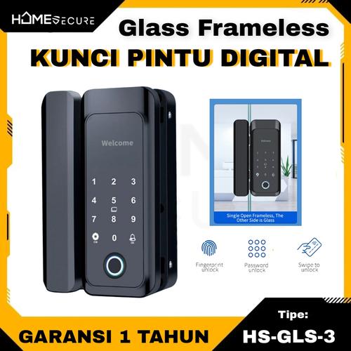 Jual Smartlock Door Pintu Kaca Frameless / Kunci Pintu Digital ...