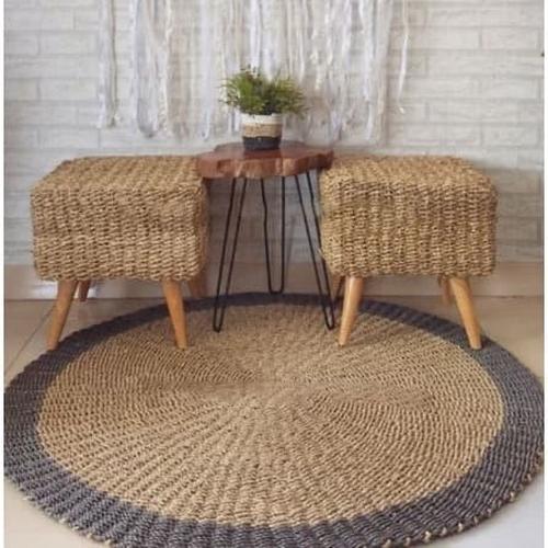 Promo PO Rug Seagrass 150 cm List Grey / Karpet Anyaman Seagrass ...