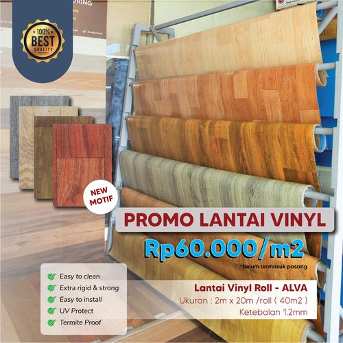 Jual Karpet Vinyl Lantai Motif Kayu / Vinyl Alva Meteran Untuk Lantai ...