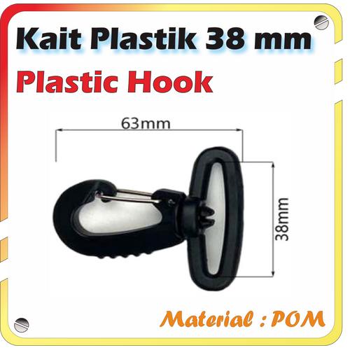 Jual Kait 38mm model A Plastik Premium Pengait Hook Kew Kew Buckle ...