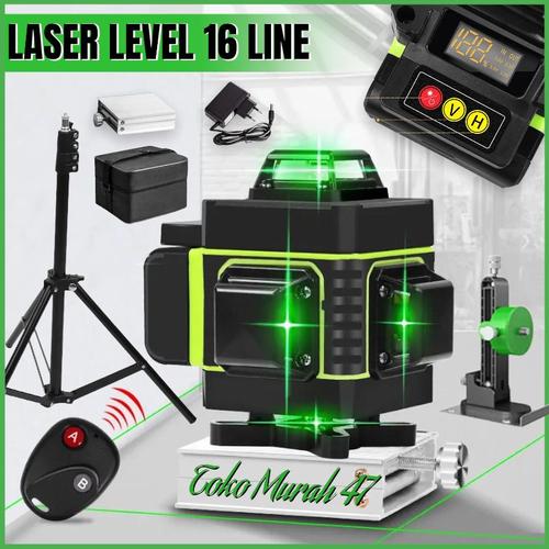 Promo Laser Level 16 Line 4D Laser Pengukur Dimensi Mesin Self Leveling ...