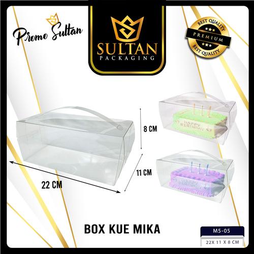 Jual Kotak Mika Plastik Souvenir Box Kue Transparant Packaging - M5 ...