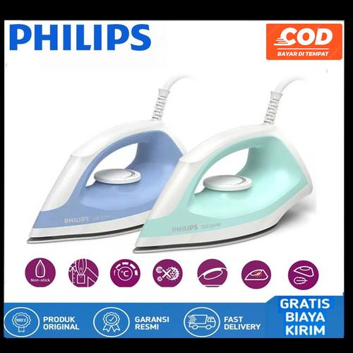 Jual SETRIKA Philips DST0510 Low Watt 3x Lebih Cepat Panas - Biru Muda ...