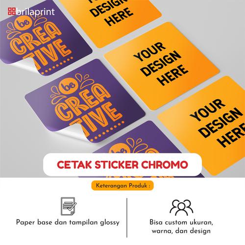 Jual Cetak Stiker Chromo A3+ & Kiss Cut (LAMINASI) Stiker Label Kemasan ...