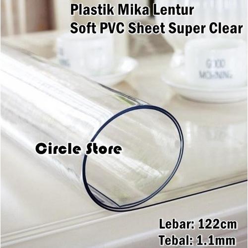 Jual Plastik Mika Lentur Flexible Pvc Super Clear Bening 122Cm Tebal 1.10Mm - Kota Surabaya ...