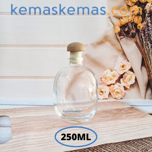 Jual 250ml Botol Kaca Alkohol Unik Tutup Bambu Kayu - Dengan Bubble ...