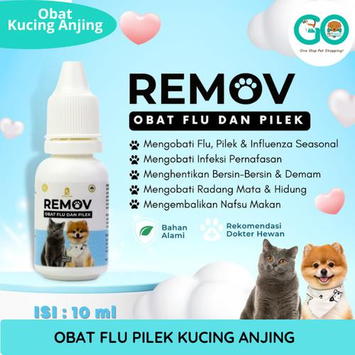 Jual REMOV Flu Cat Flu Dog - Obat Flu Dan Pilek Pada Kucing Anjing Flu ...