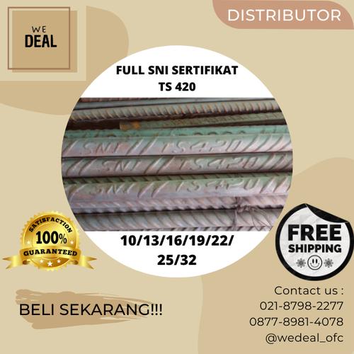 Jual BESI BETON ULIR TS 420 16 19 22 25 32 MM 16MM FULL SNI SERTIFIKAT +PPN - TS 420, 16 - Kab ...