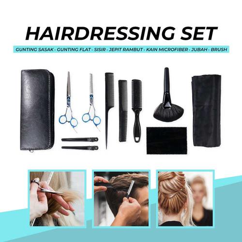 Jual Set Alat Cukur Gunting Potong Rambut Sasak Sisir Kep Kip Salon ...