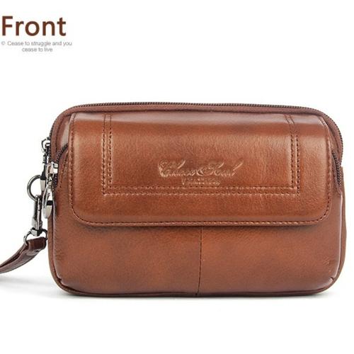 Jual hand bag kulit mini cheer soul tas hp pouch dompet pria - clutch ...