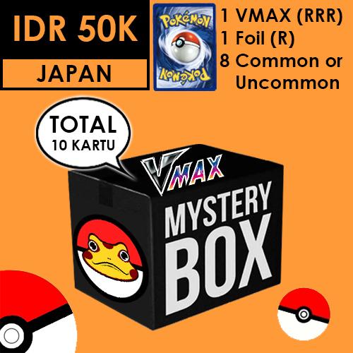 Jual Mystery Box Kartu Pokemon Japan - Random VMAX (RRR) HOLO RARE Pack ...